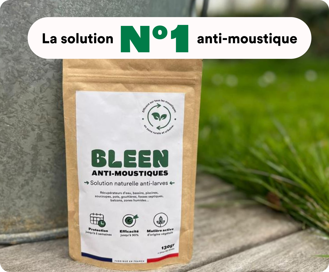 Larvicide anti-moustiques extérieur efficace en 24h – Bleen